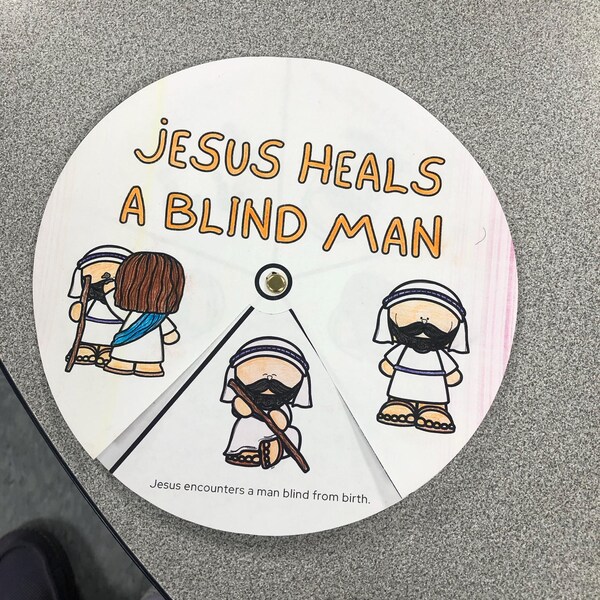 Jesus Heals a Man Born Blind, Miracles of Jesus, Printable Bible ...