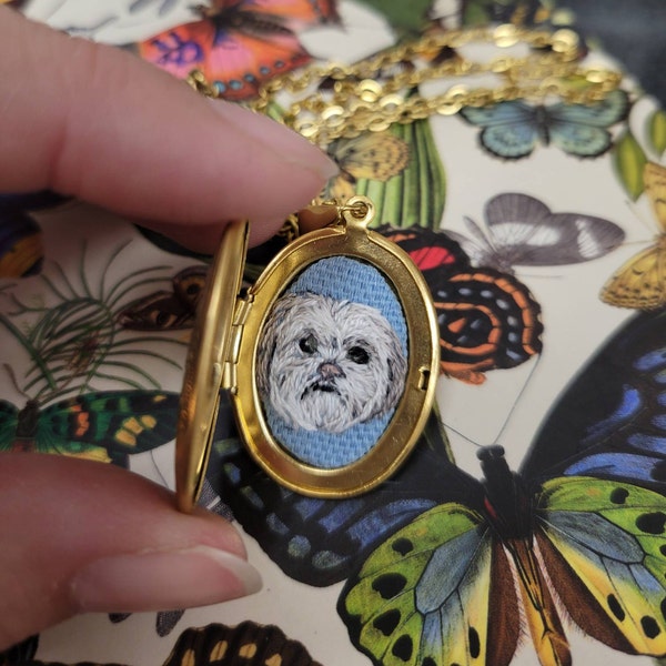 Custom Embroidery People Portrait From Photo Personalized Couples ...