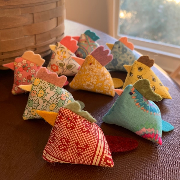Chicken Pin Cushion Sewing PATTERN - Etsy