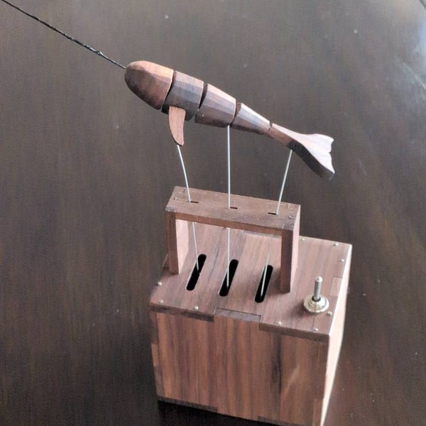 Wooden Whale Automata | Handmade Narwhal Music Box | Handcrafted ...