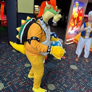 Bowsette Bowser Cuff Choker Punk Gothic Stud Bracelet Wristband Cuff ...