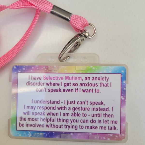 ADHD and ODD Awareness ID Card and Lanyard - Etsy