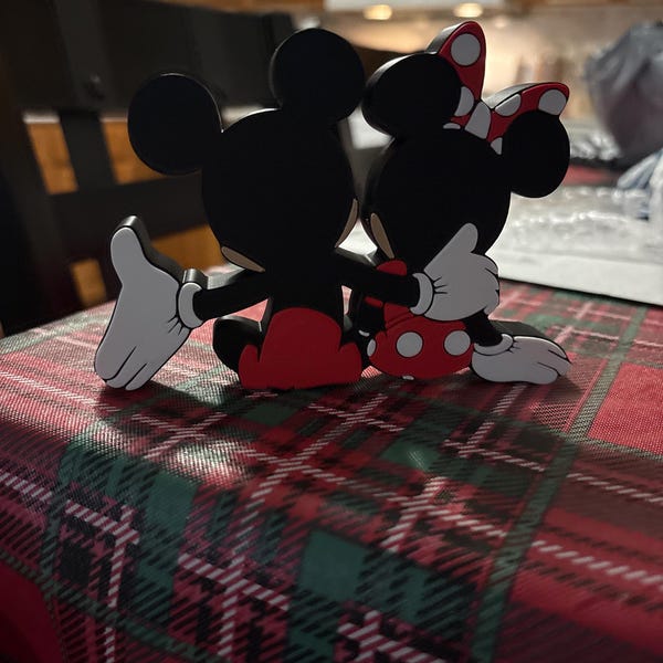 Mickey Minnie DNA, 3D Print, Tiered Tray Decor, Mickey Mouse, Minnie ...