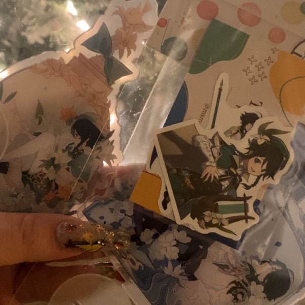 Genshin Impact Advent Calendar Mysterybox Keychain Badge Pin Jewelry ...