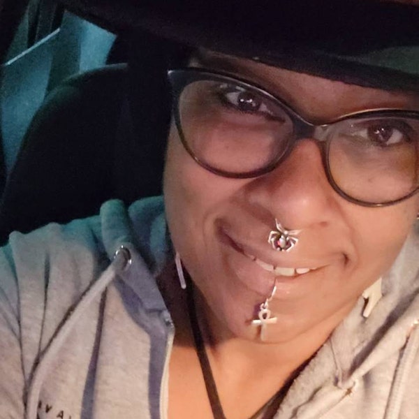 LIPLORE - ANKH DROP | Ankh Dangle Lip Cuff - No Piercing Needed, Faux ...