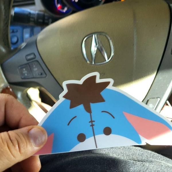 Eeyore Peeker Transparent Car Decal/ Tigger Piglet Pooh Peekaboo Window ...