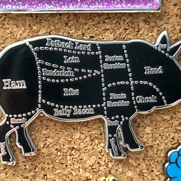 3.25" Butcher Meat Cleaver Knife Embroidered Iron-on Patch (left Facing ...