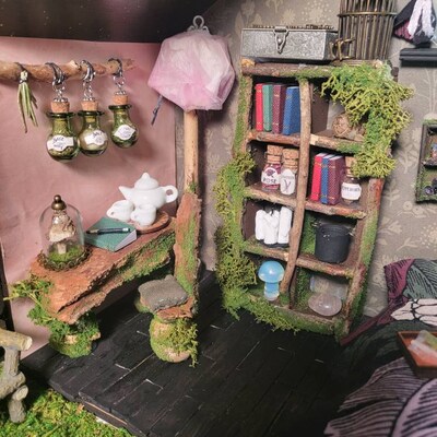 DIY KIT Miniature Fairy Witch Desk Dollhouse Apothecary - Etsy