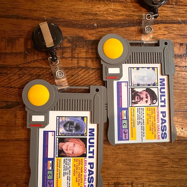 Leeloo/korben Dallas Multipass: 3D Printed Costume Prop - Etsy