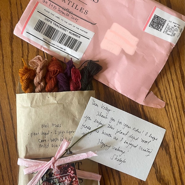 Plant Dyed WOOL THREAD FLOSS // Plant Dyed for Crewel Embroidery ...