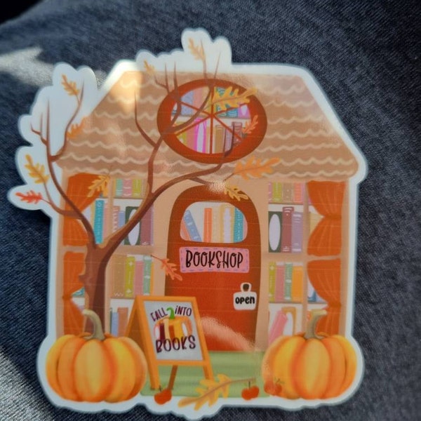 Kindle Stickers, Fall Bookstore Sticker, Bookish Merch, Book Sticker ...