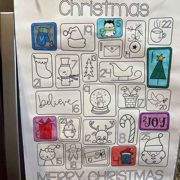 Christmas Countdown Poster, Christmas Countdown, Christmas Poster ...