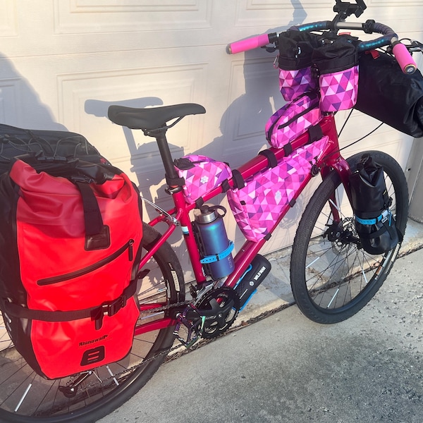 Custom Bike Frame Bag. Cycling Bags. (personal Bike Bags) Cycling Gifts ...