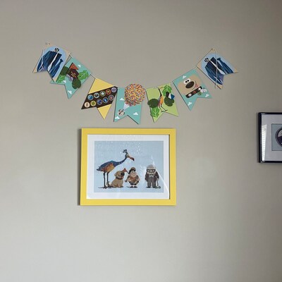 Pixar up Banner up Movie Banner UP Birthday Banner Pixar up - Etsy