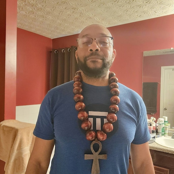 CHOOSE Your Color Large Wooden Bead Necklace Wooden Necklace/ Necklace ...