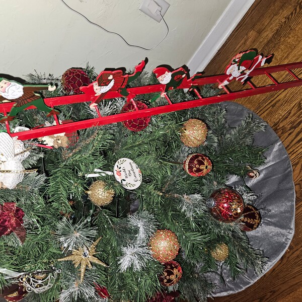 Vintage West Germany Mercury Glass & Mica Christmas Tree Ornaments, Set ...