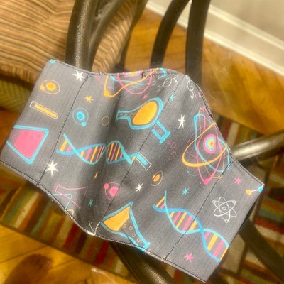 Science Fabric Midcentury Modern Science by Robyriker Scientist Atomic ...