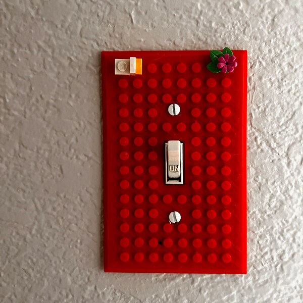 Lightswitch Cover (single), COMPATIBLE With Lego - Multiple Colors ...