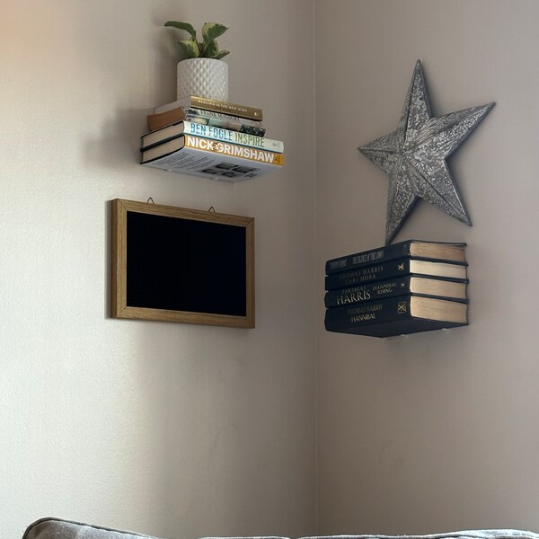 Galleksa Invisible Floating Wall Mounted Metal Bookshelves (plus 1 ...