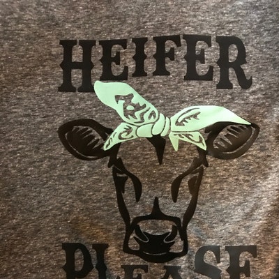 Cow Svg, Heifer Please Svg, Headband Cow, Svg Files, Svg File for ...