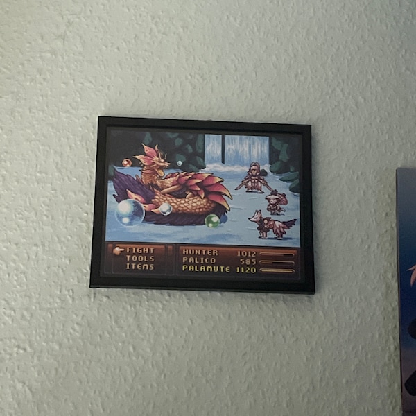 Monster Hunter Pixel Art Print: 8bit Rathalos, Zinogre, Nargacuga ...