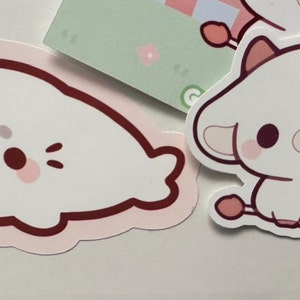 Kawaii Pumpkin Cow Matte Vinyl Sticker Stickers Fall Autumn Cute Decal ...