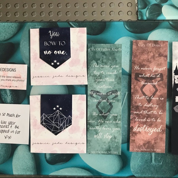 10. Shadowhunters Series Bookmarks - Options Available - Etsy