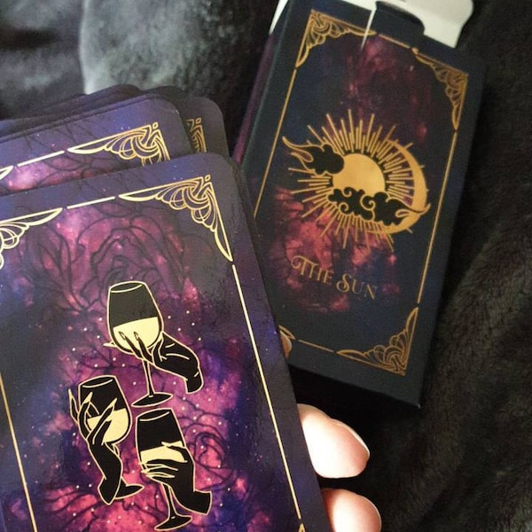 Tarot Deck 78 Cards, Wheel of Fortune, Cute Tarot Deck, Unique Tarot ...