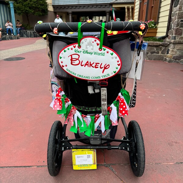 Stroller Spotter, Tag, Custom Stroller Tag, Wheelchair Tag, Scooter Tag ...