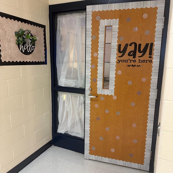 Yay! You're Here! Classroom Door Wall Decal I Classroom Decor I ...