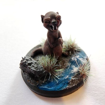 6pc Modular Rakshakin Tabaxi Warriors 32mm Scale Dnd Miniature Dungeons ...