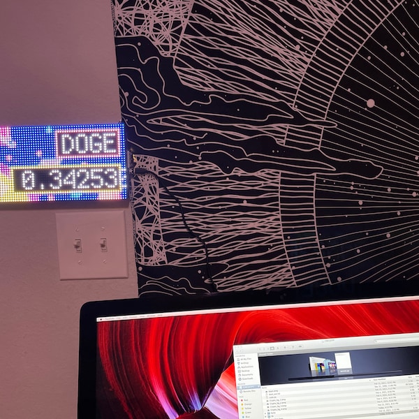 Bitcoin Ticker Crypto Ticker Stocks Ticker Pixel | Large LED Display - Etsy