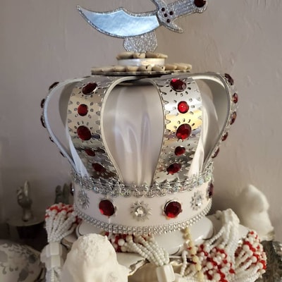 Obatala Ayaguna Crown Corona Obatala Tools Santeria Orishas Afrocuban ...