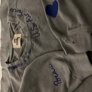 CUSTOM EMBROIDERED CREW Custom Embroidered Crew Neck - Etsy