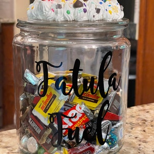 Custom Candy Jar Personalized Candy Jar Candy Themed - Etsy