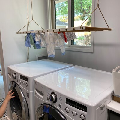 Laundry Drying Rack, Ceiling Mounted Clothes Drying Rack, Laundry ...