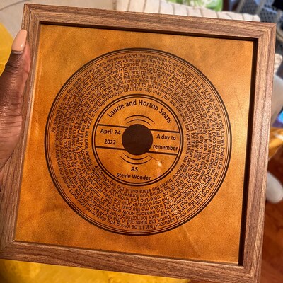 3rd Anniversary Gift First Favorit Dance Song Personalized Leather ...