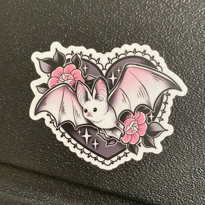 Little Bat Vinyl Sticker - Etsy
