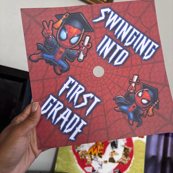 Spiderman Graduation Cap Topper - Etsy