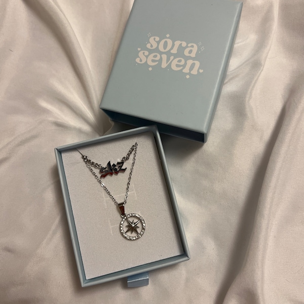 SKZ Compass Necklace - Etsy