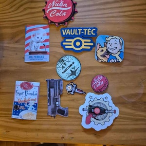 Fallout Inspired Sticker Bundle. Water Resistant Decal. Planner Sticker ...