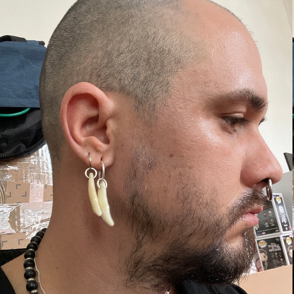 Keith Richards "wolf Tooth" Earring - Keef Rolling Stones Jewellery ...