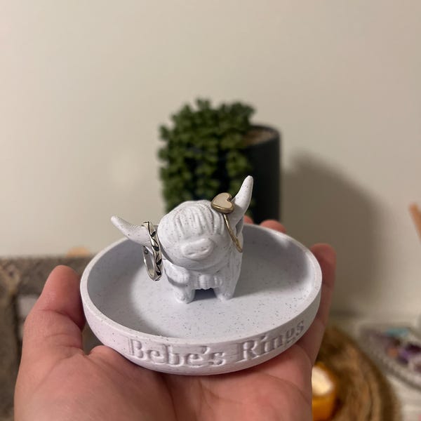 Highland Cow Ring Holder for Adorable Jewelry Organization Cute Ring ...