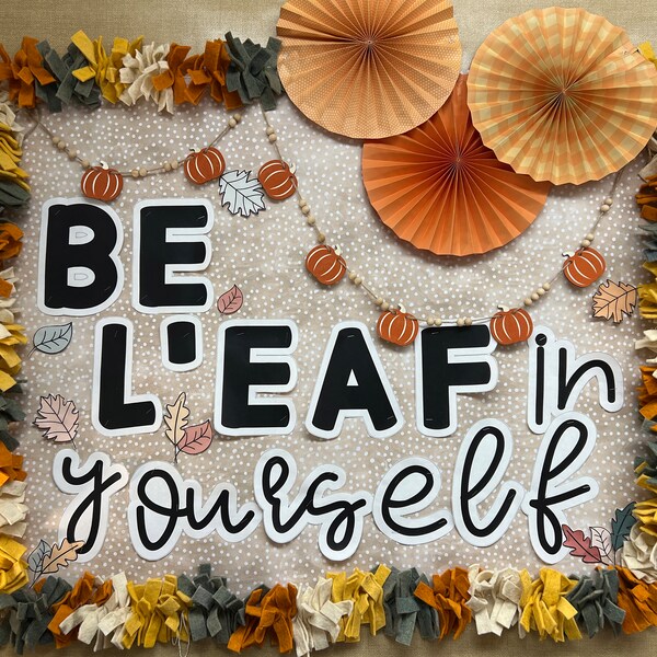 Fall Classroom Bulletin Board Decor: Leaf Theme (PDF) - Etsy