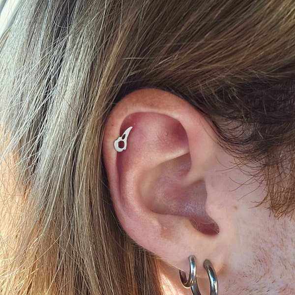 16G Skull Butterfly Captive Bead Ring Butterfly Septum Jewelry Skull ...