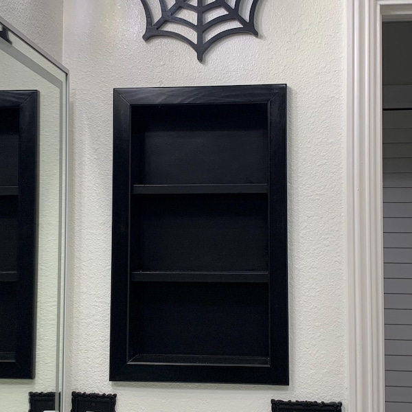 Gothic Spiderweb Shelf: Eco-friendly Wood, Halloween Decor - Etsy