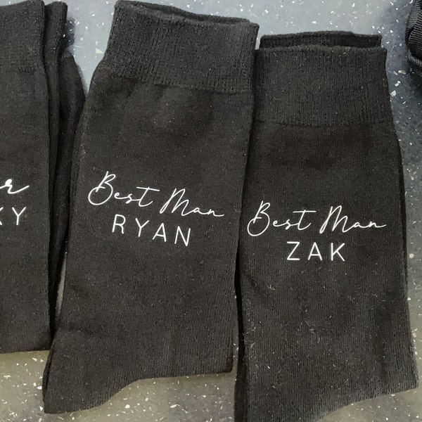 Men’s Personalised Socks | Best Man Socks | Wedding Favour, Groomsman ...