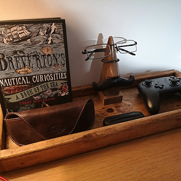 Shallow Reclaimed Wood Tray / Bathroom Tray / Tea Tray / Coffee Tray ...