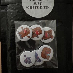 Domo Pins 4 Piece 1 Inch Button Pin Set Comes With - Etsy