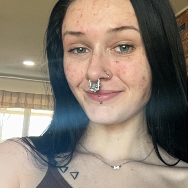 Goth 666 Pentagram Septum Ring, Septum Ring 16g, Satanic Jewelry ...